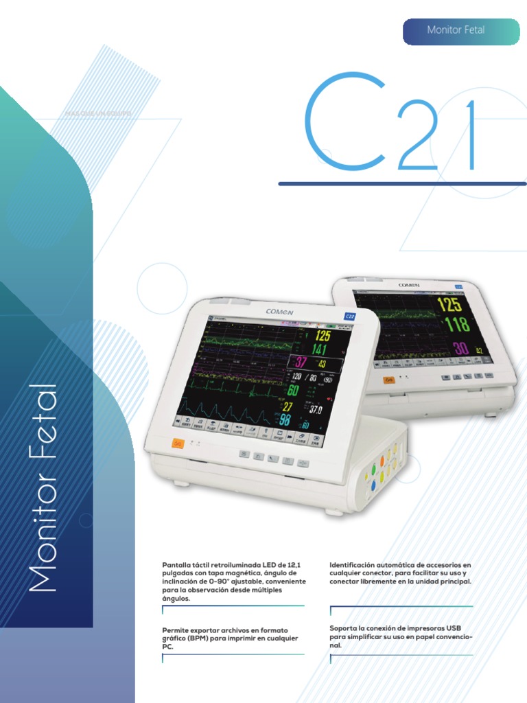 Monitor Fetal c21 Comen | PDF | Impresora (Computación) | Ultrasonido