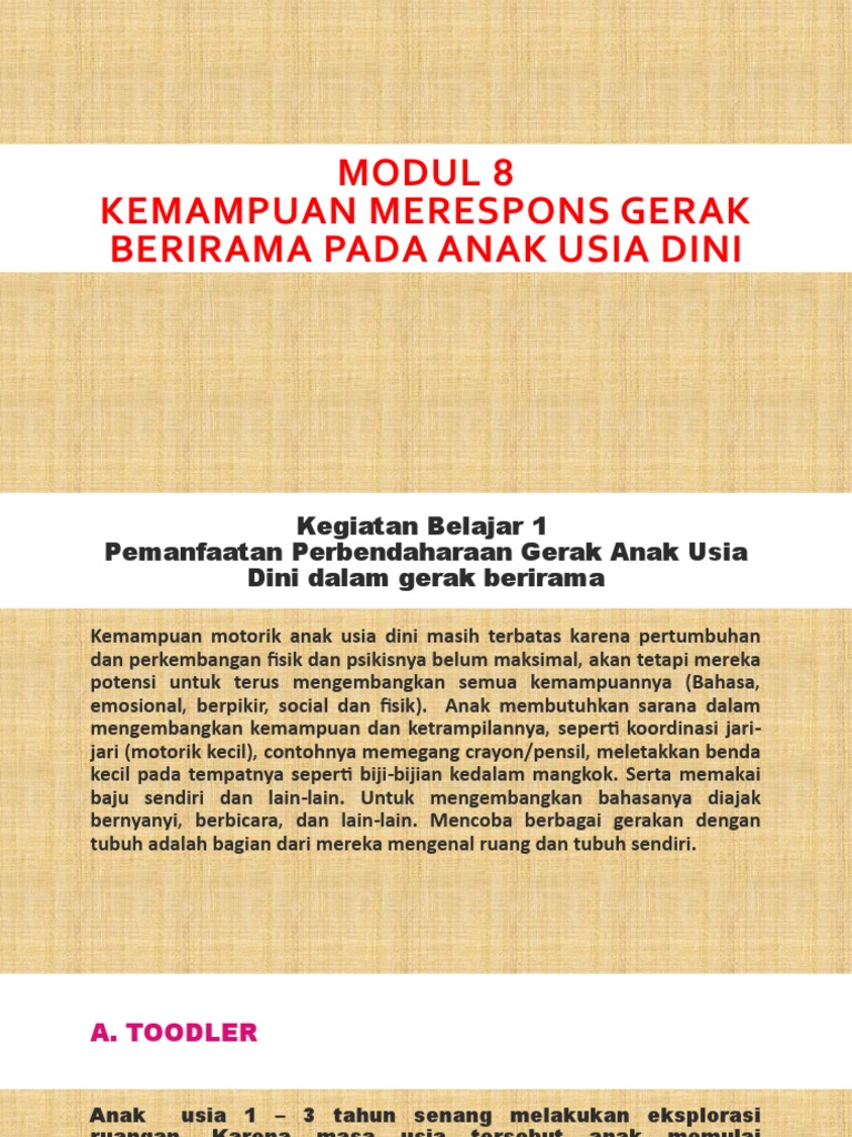 MODUL 8 Keterampilan Musik Dan Tari | PDF