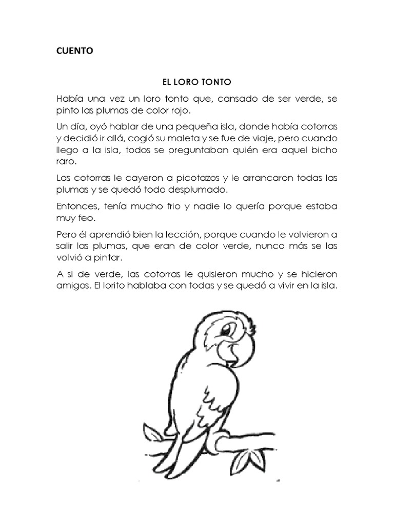 CUENTO El Lorito | PDF