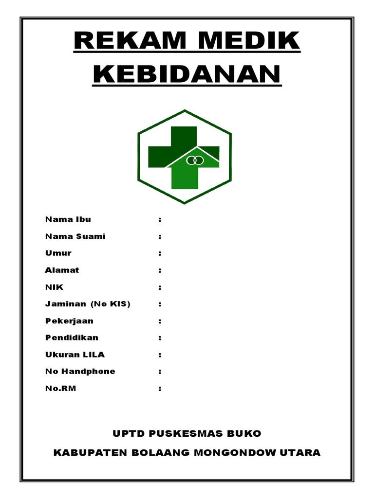 Cover Rekam Medik Kebidanan | PDF