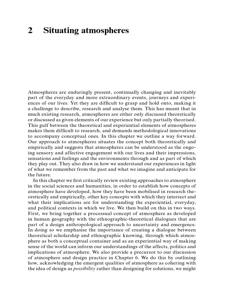 Situating Atmospheres | PDF