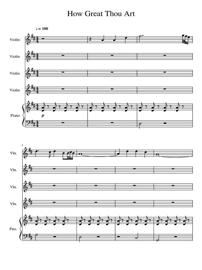How Great Thou Art Musescore | PDF
