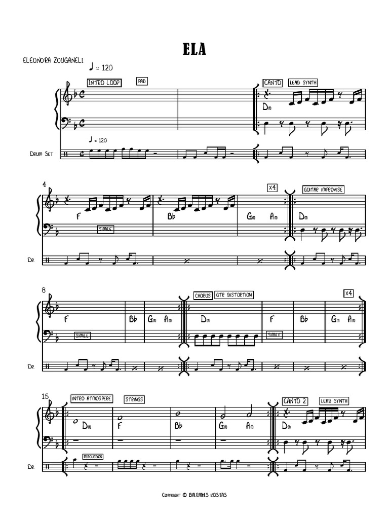 Eleonora Zouganeli: Intro Loop Pad Canto Lead Synth | PDF | Musical Instruments | Music Technology