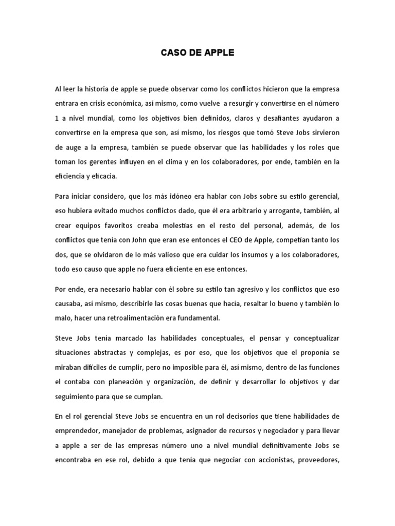 La historia de éxito de Apple y las lecciones sobre el liderazgo de ...