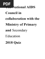 NAC Quiz on HIV/AIDS and Rights | PDF | Sexually Transmitted Infection ...