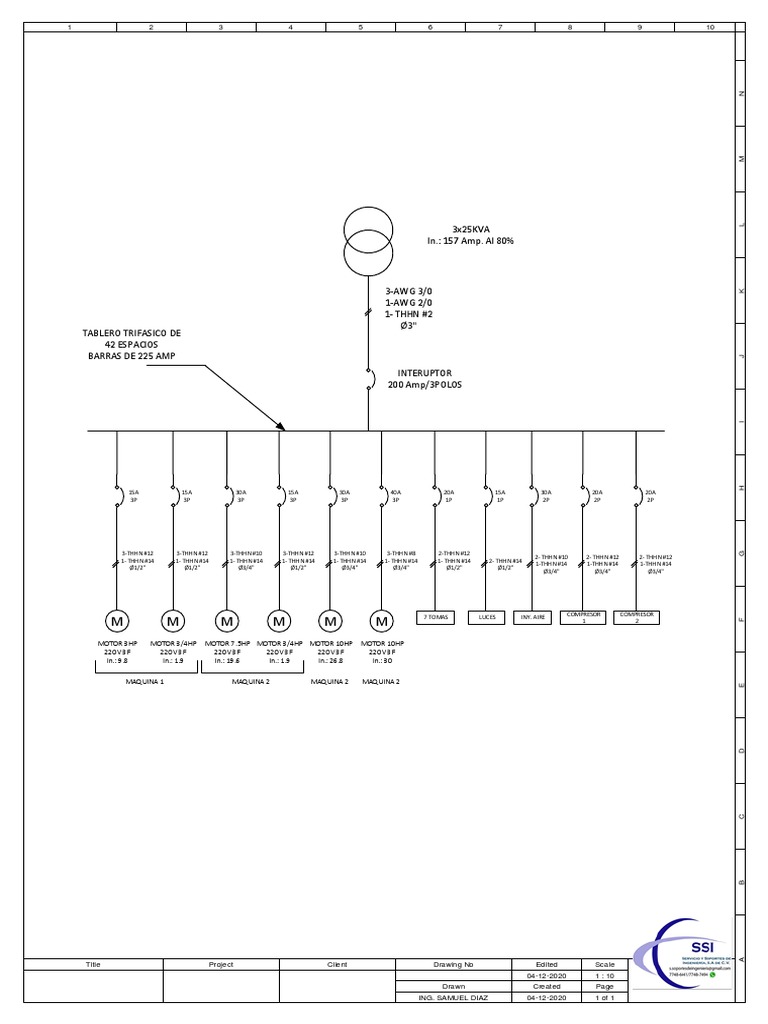 Diagrama Unifilar | PDF