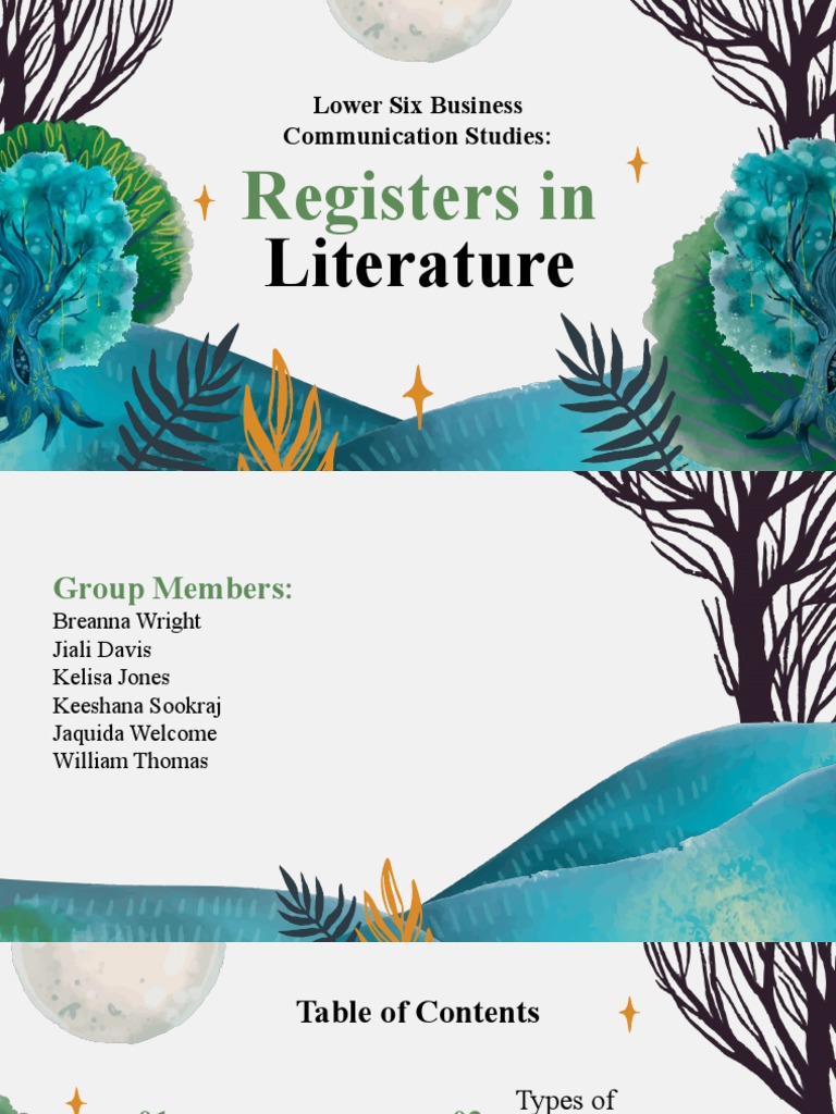 Register in Literature (Communication Studies) CAPE | PDF | Speech ...