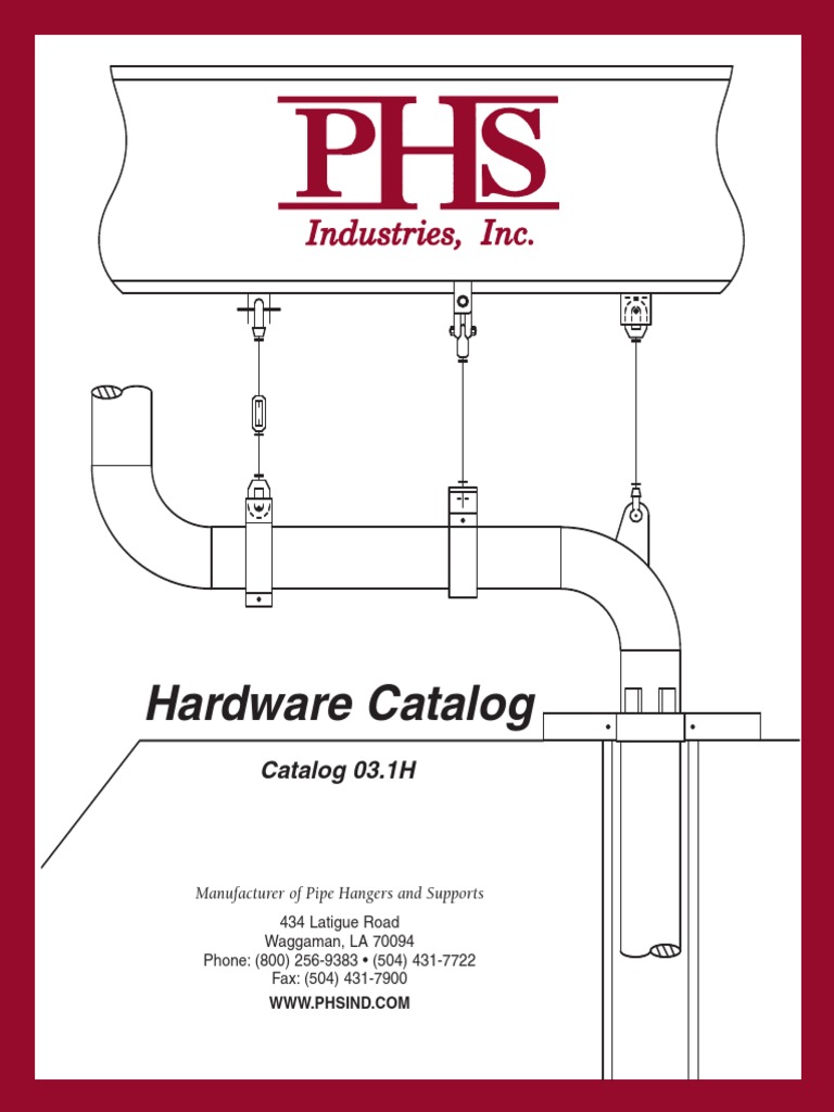 PHS Hardware Catalog | Download Free PDF | Pipe (Fluid Conveyance) | Screw