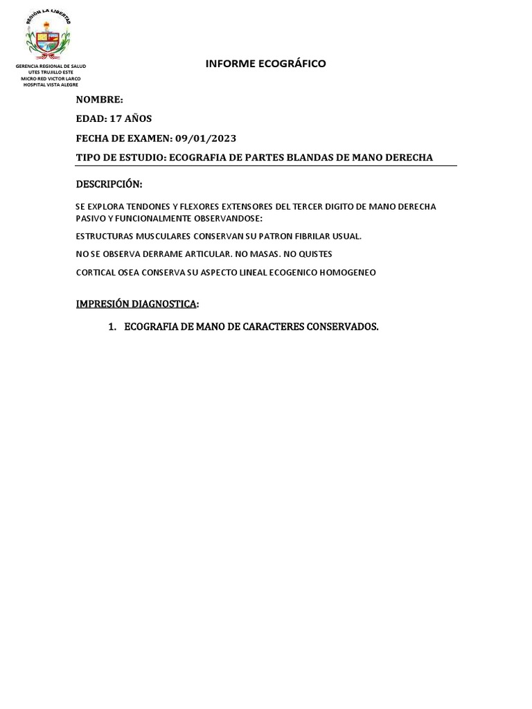 MANO Plantilla | PDF