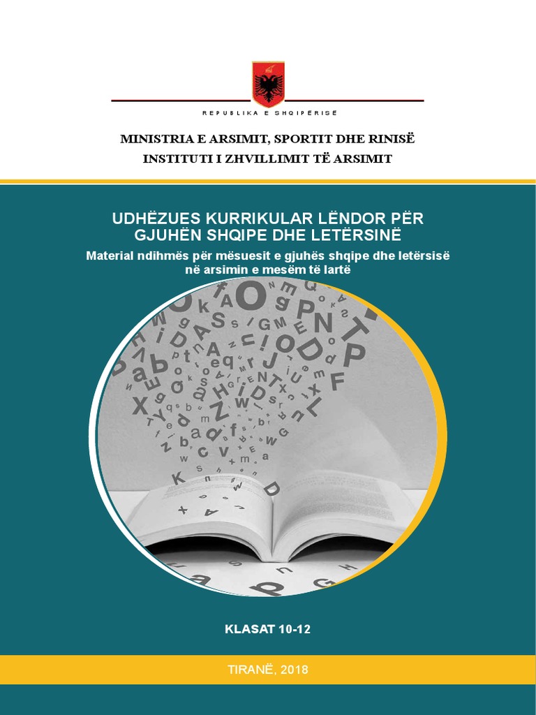Udhëzues Kurrikular Lëndor Për Gjuhën Shqipe Dhe Letërsinë | PDF