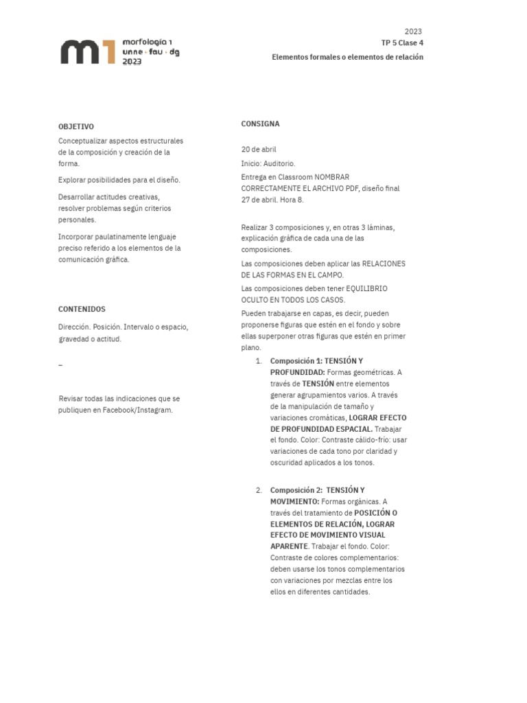 TP5 Morfologia 1 DG Unne | PDF | Diseño | Color