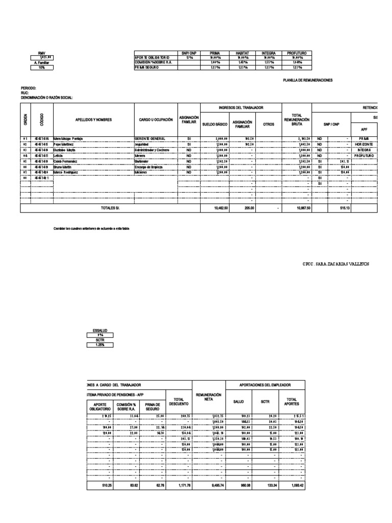 Cpcc. Sara Zacarias Vallejos | PDF | Pensión | Ingresos