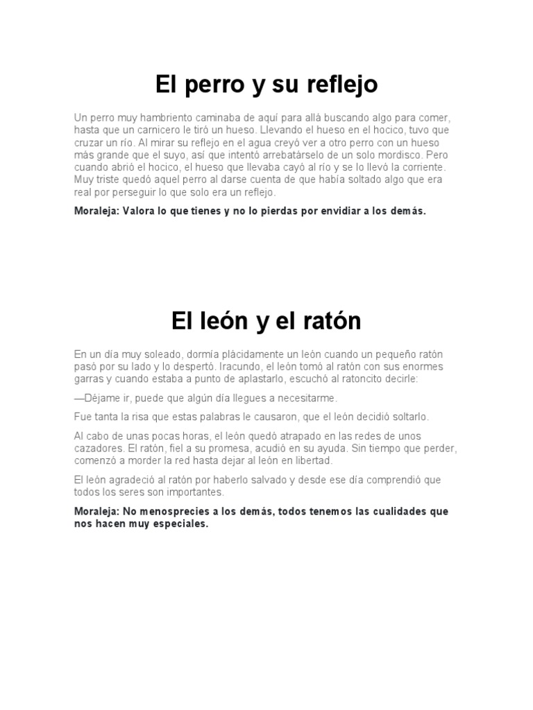 El Perro y Su Reflejo | PDF