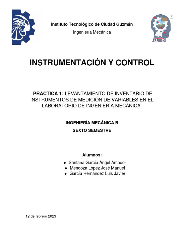 Instrumentación Y Control: Practica 1: Levantamiento de Inventario de | PDF