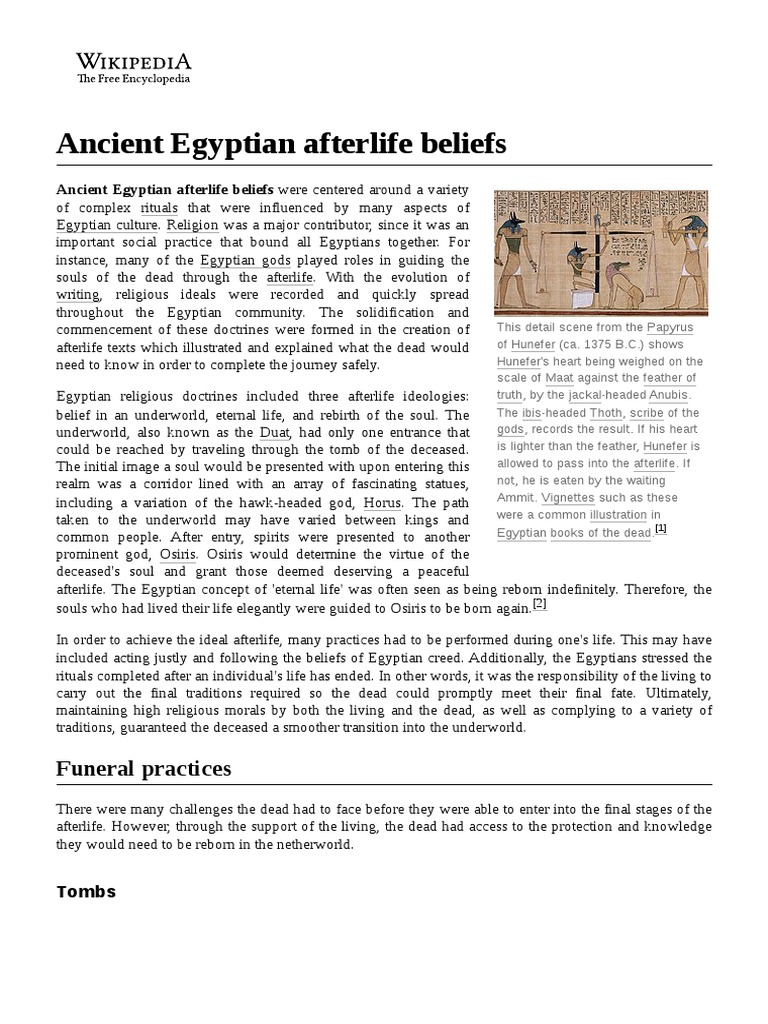 Ancient_Egyptian_afterlife_beliefs | PDF | Ancient Egyptian Religion ...