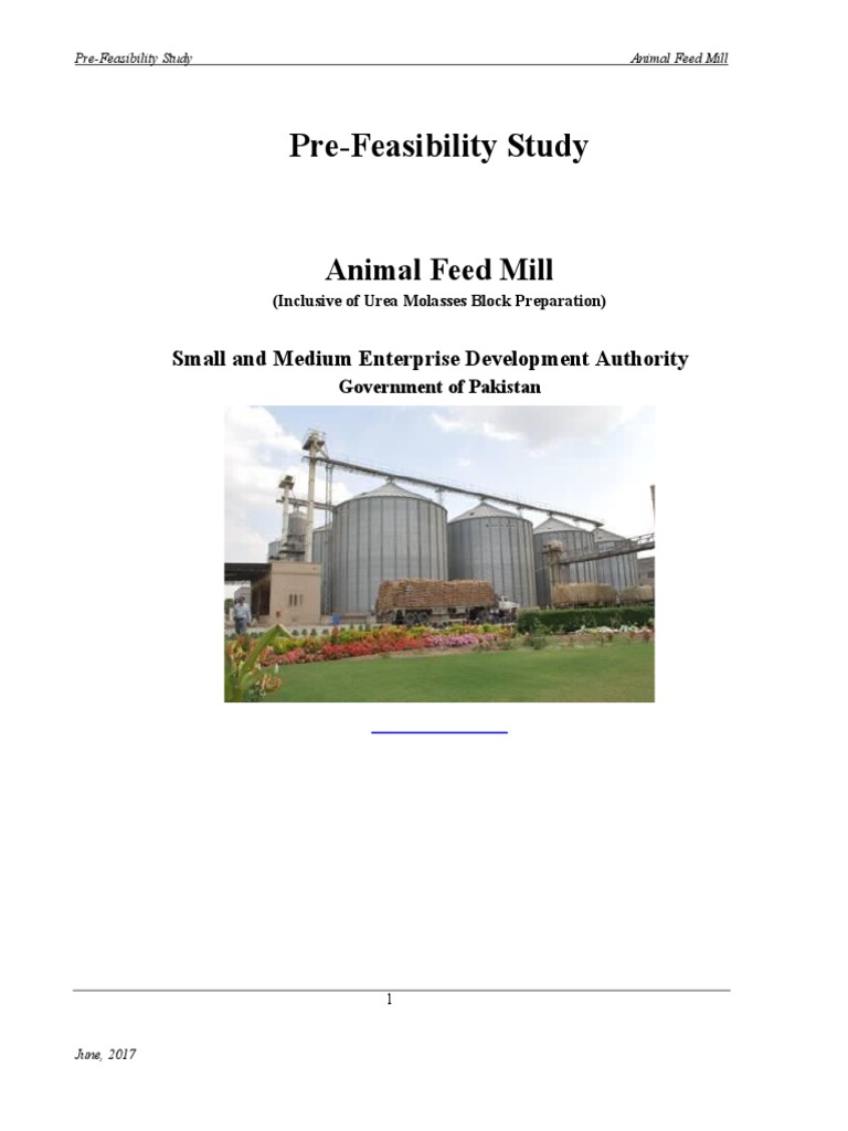 Pre-Feasibility Study: Animal Feed Mill | PDF