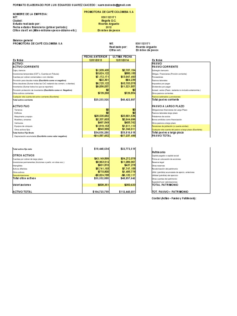 Total Activo Corriente | PDF | Compartir (Finanzas) | Estado de resultados