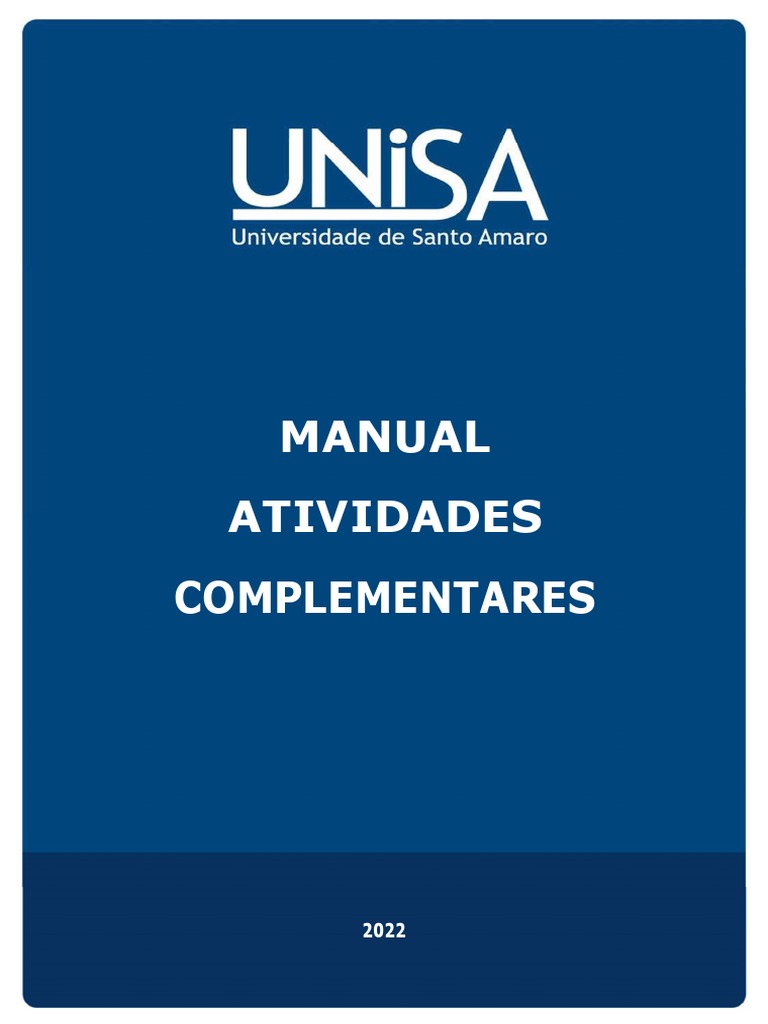 Manual Atividades Complementares 2022 | PDF