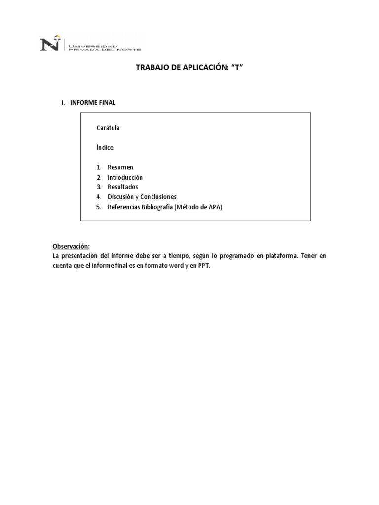 Esquema de Informe - T1 | PDF | Informática | Science