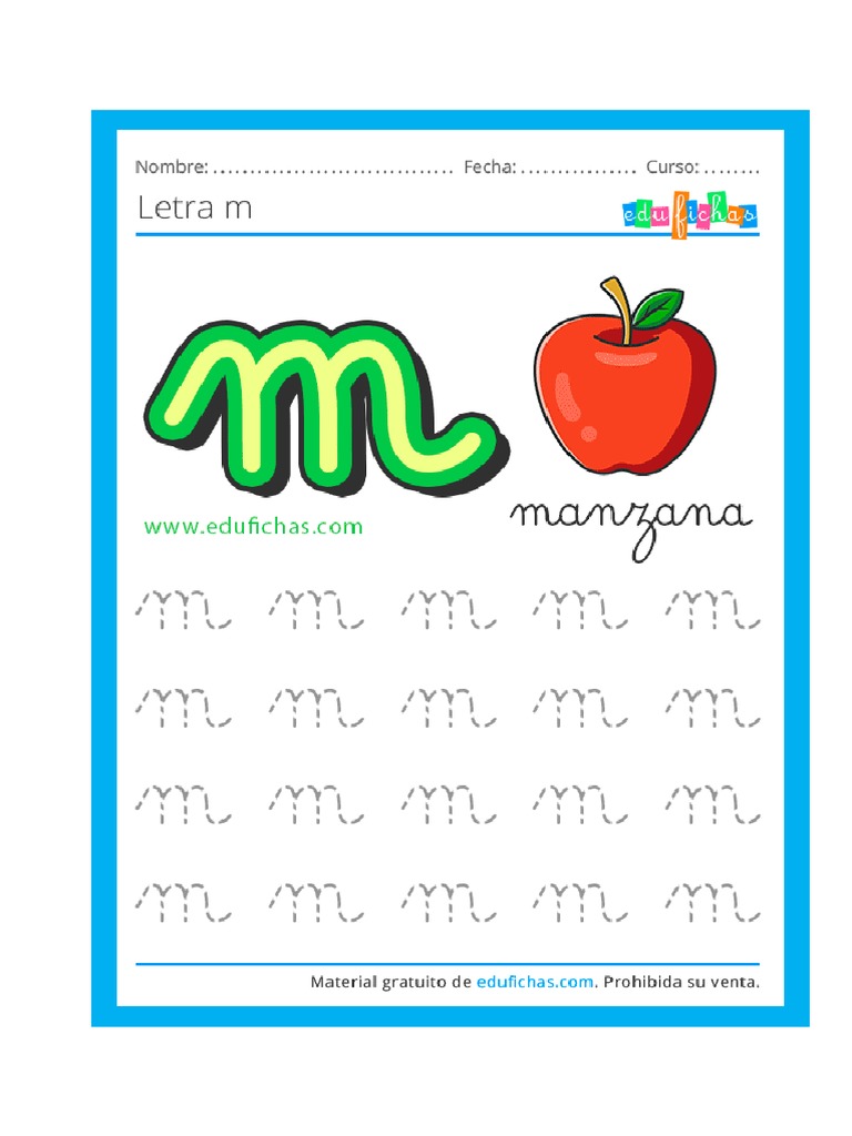 Actividades de La Letra M | PDF