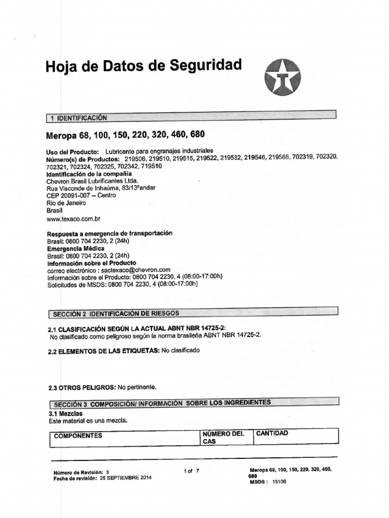 Meropa 68, 100, 150, 220, 320, 460, 680 | PDF