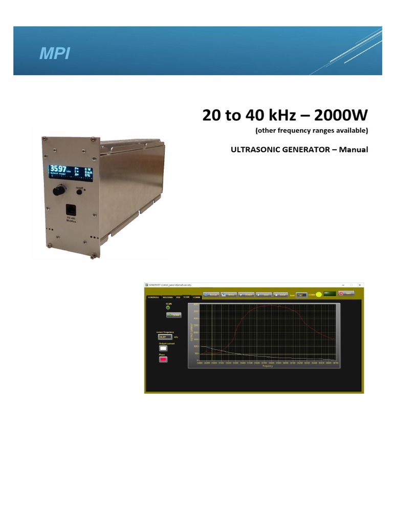 Ultrasonic Generator | PDF | Electrical Connector | Relay