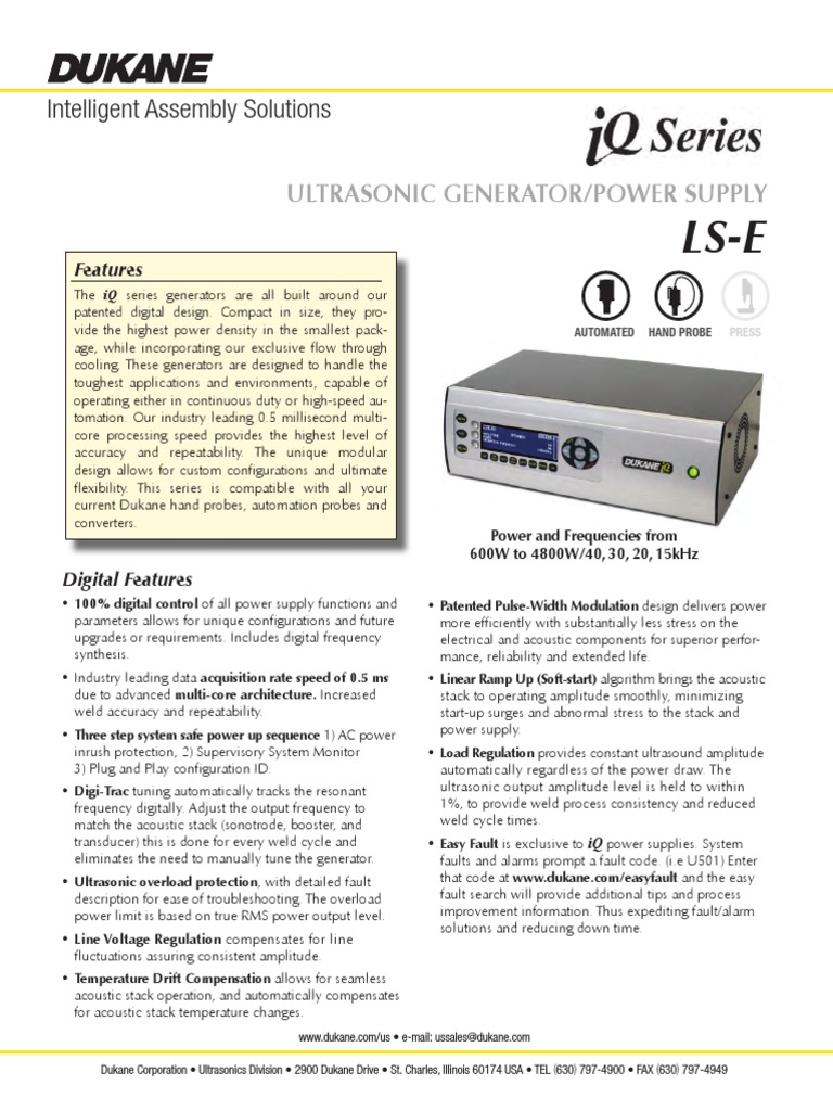 Iq LS-E Data Sheet EN | PDF