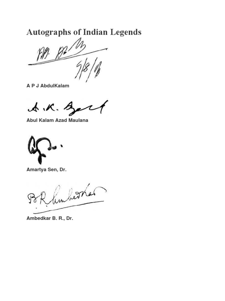 Rare Collections of Signatures | PDF