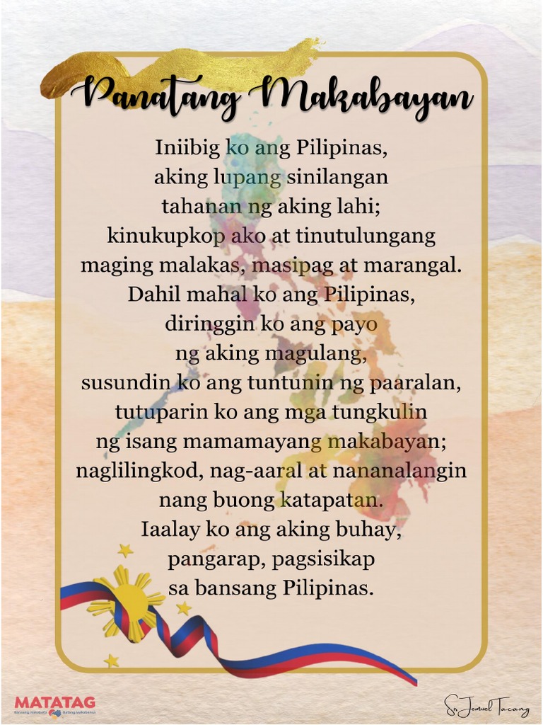 Panatang Makabayan | PDF