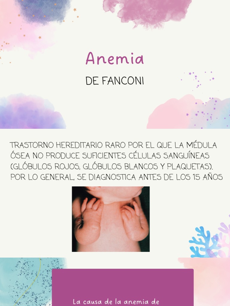 Anemia de Fanconi | PDF | Cáncer | Diagnostico medico