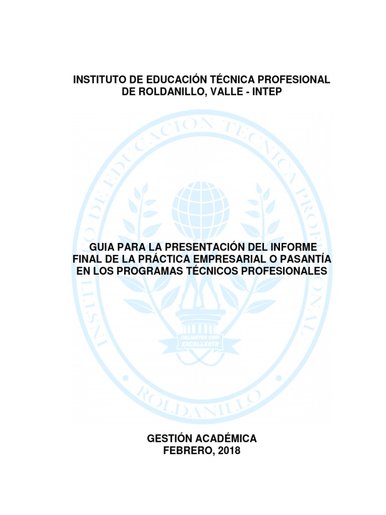 P04-G-02 Guia INFORME FINAL | PDF | Ensayos
