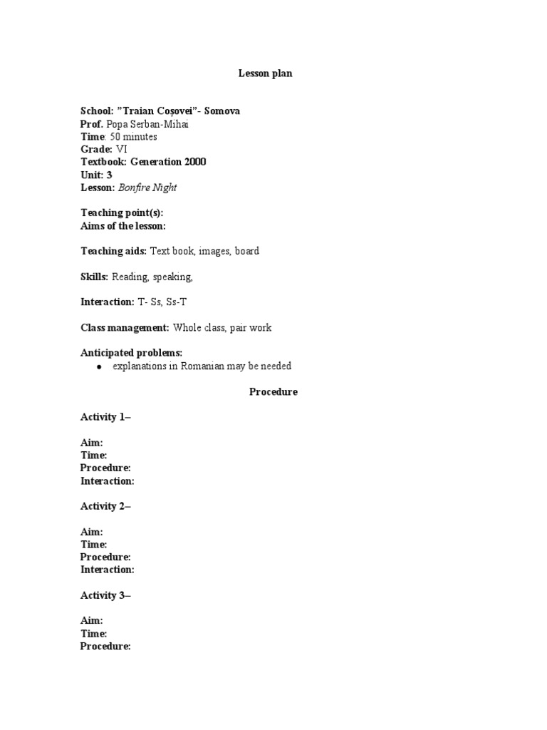 Lesson Plan Nepal Trek | PDF