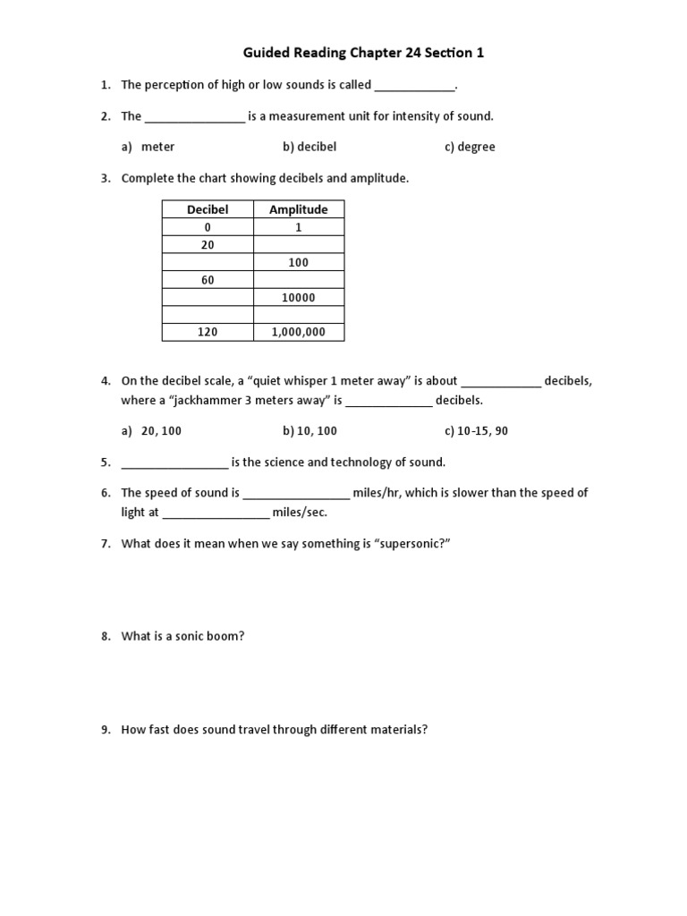 Chapter 24 Section 1 | PDF