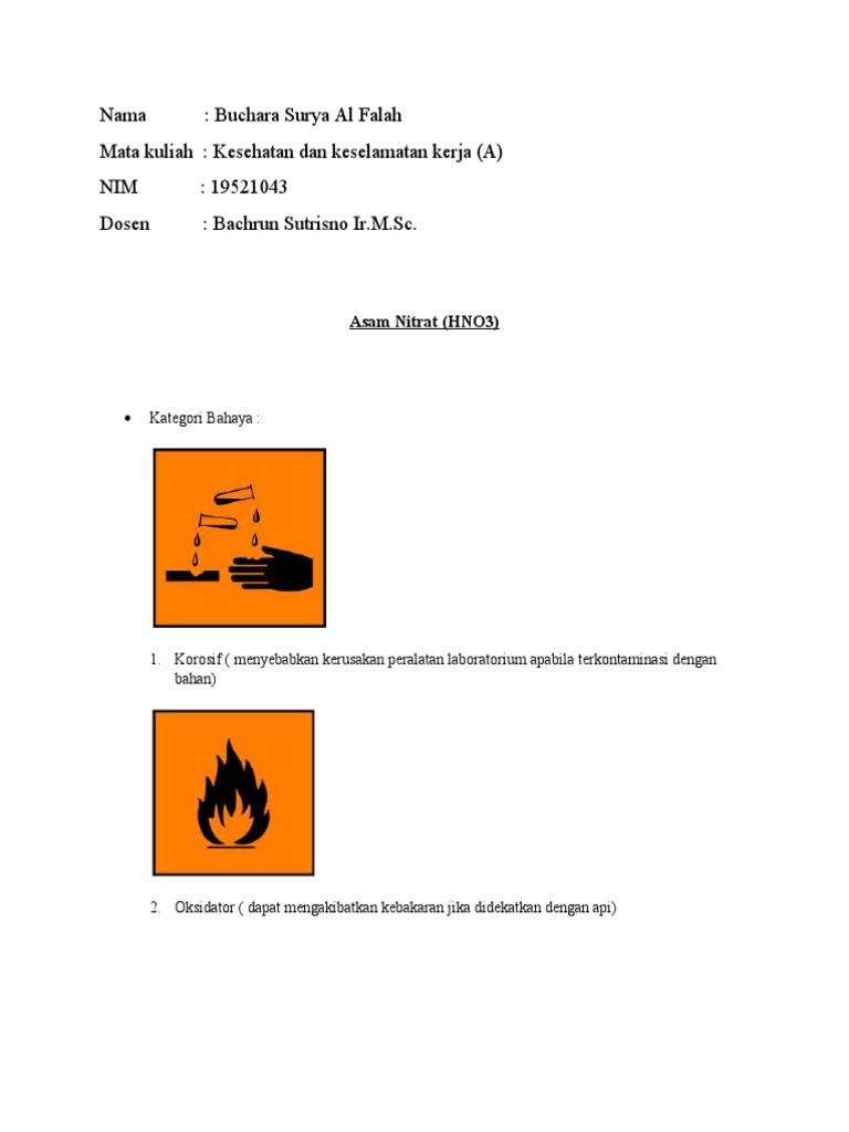 Tugas K3 MSDS | PDF