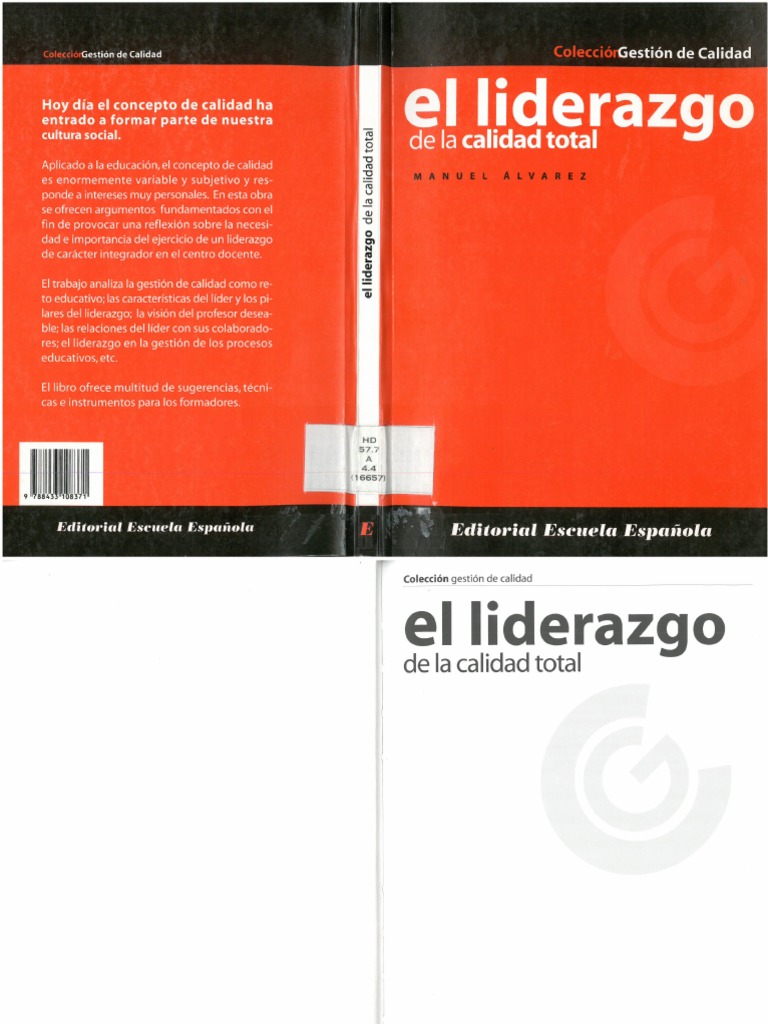 El Liderazgo de La Calidad Total Manuel Álvarez | PDF
