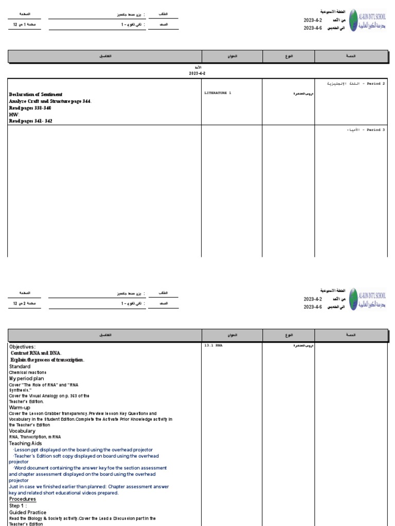 Declaration of Sentiment Analyze Craft and Structure Page 344. Read Pages 338-340 HW: Read Pages ...
