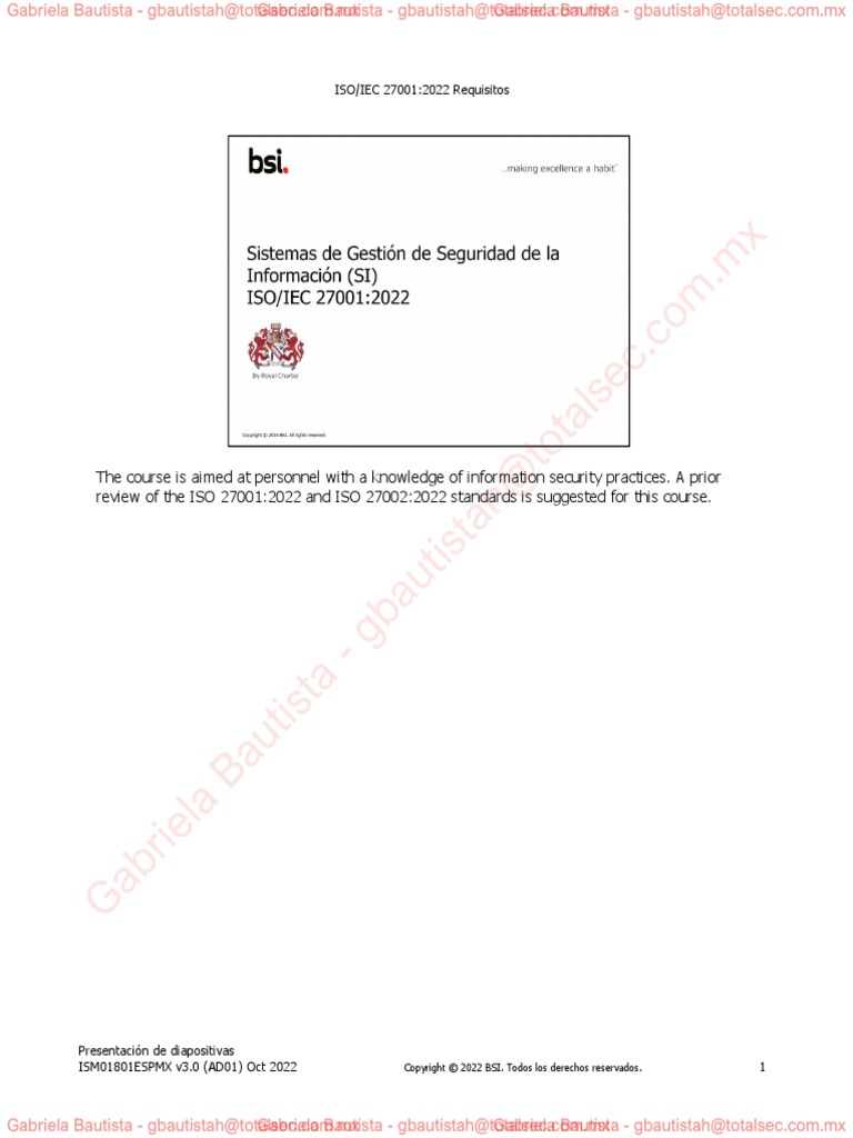 Curso ISO 27001 C Notas | PDF | Gestión de tecnología de la información ... Curso ISO 27001 C Notas | PDF | Gestión de tecnología de la información ...