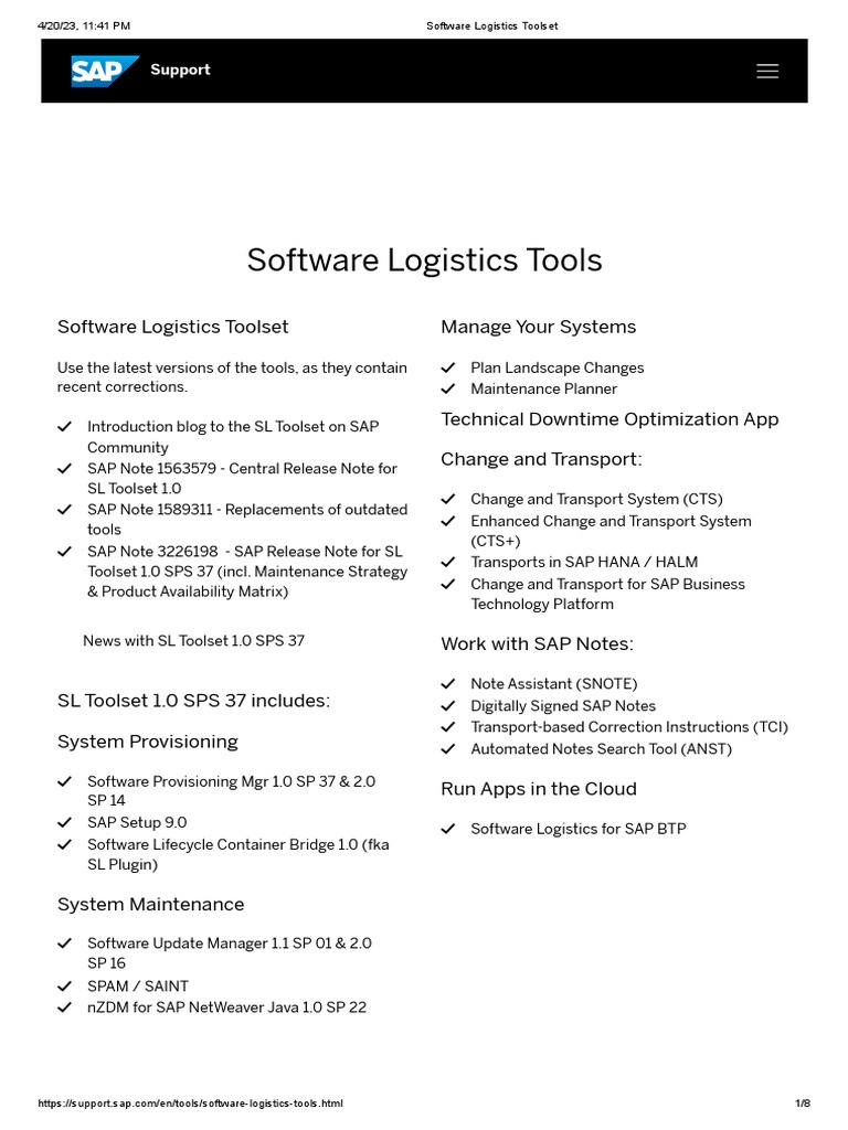 Software Logistics Toolset Pdf Systems Engineering Computing