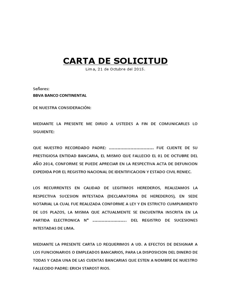 Carta Bbva | PDF | Cheque | Bancos