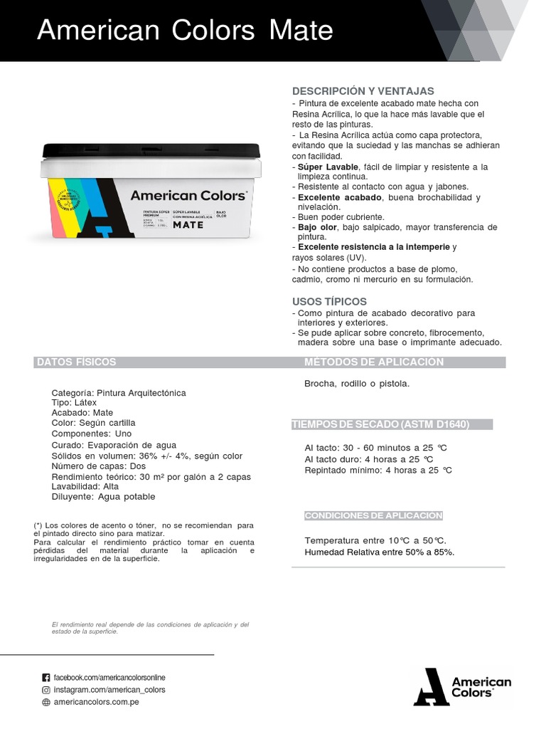 American Colors Mate Nuevo Gris Clasico | PDF