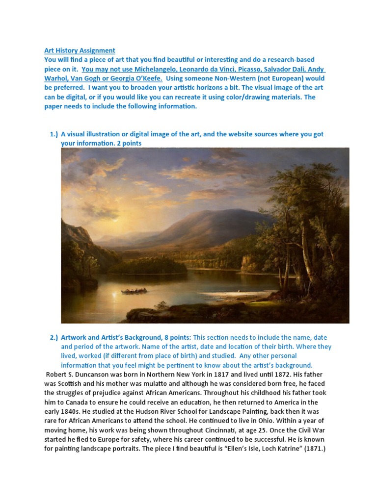 Art History Research Assignment 2021 | PDF | Social Science | Art