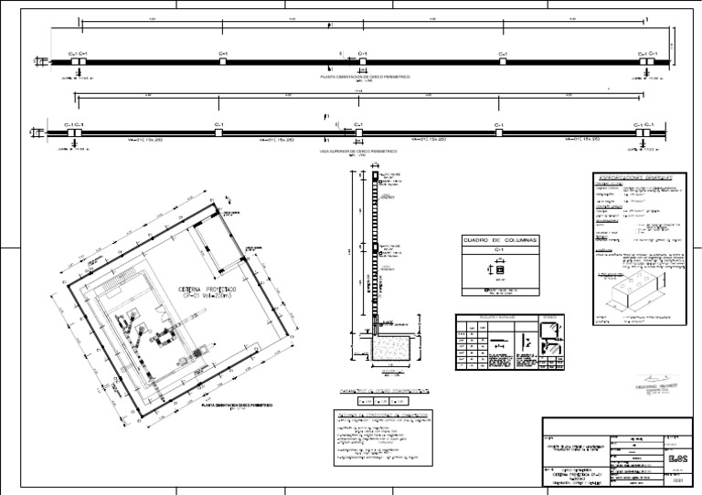 E-02 Estructuras Cerco Perimetrico Cisterna CP-01 - 13-11-2020 - 1 | PDF