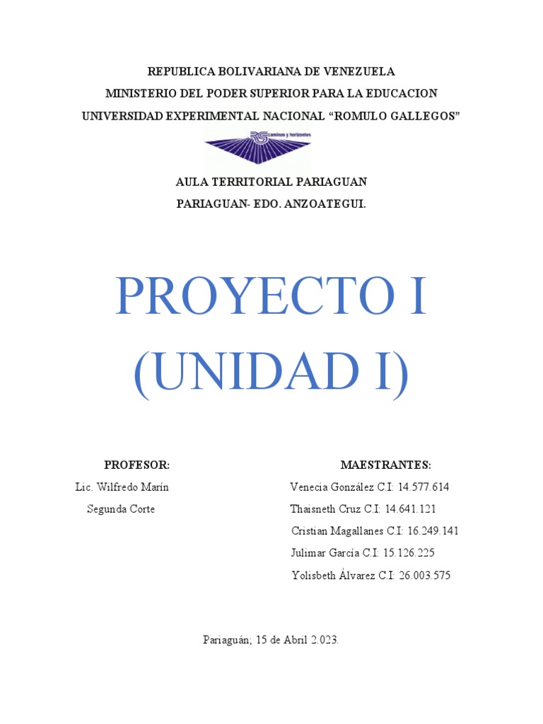 Proyecto I | PDF