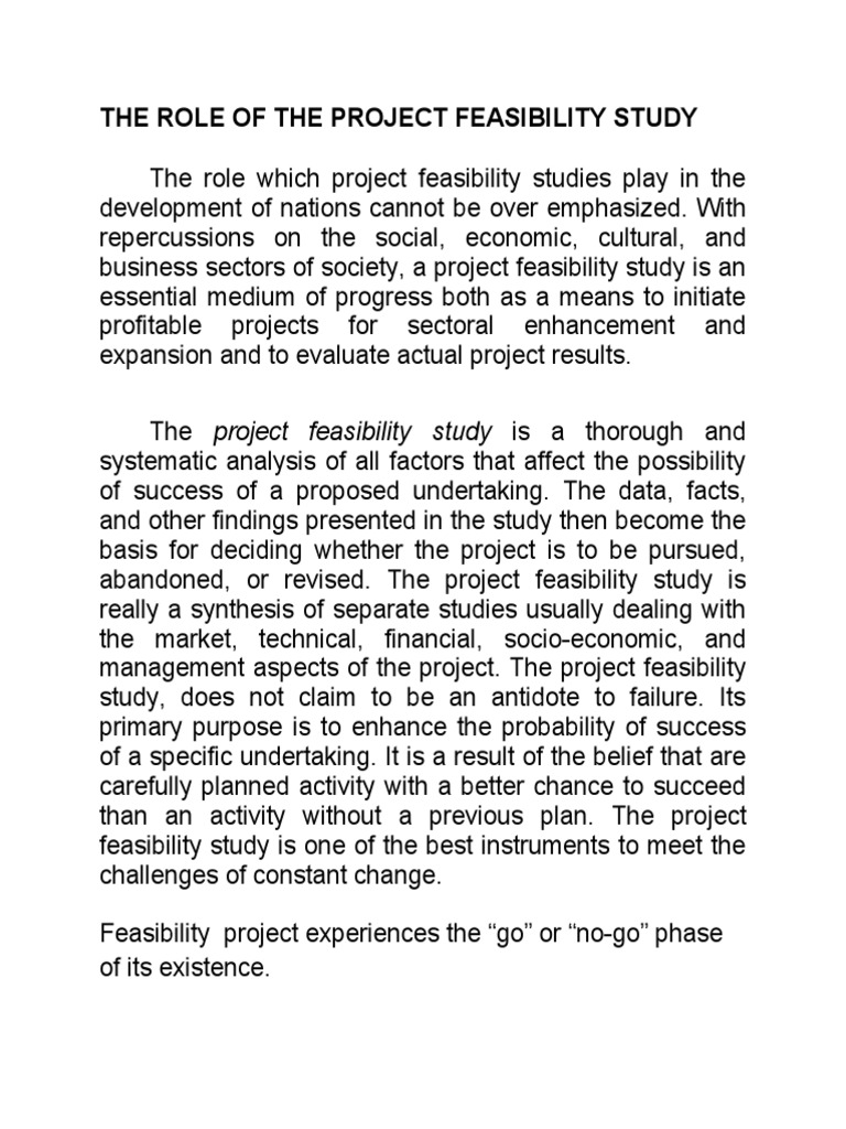 FEASIBILITY | PDF | Feasibility Study | Business