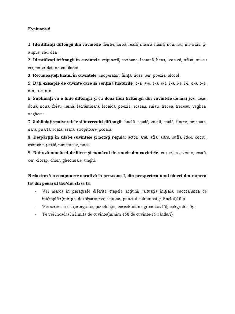 Diftong. Triftong. Hiat | PDF