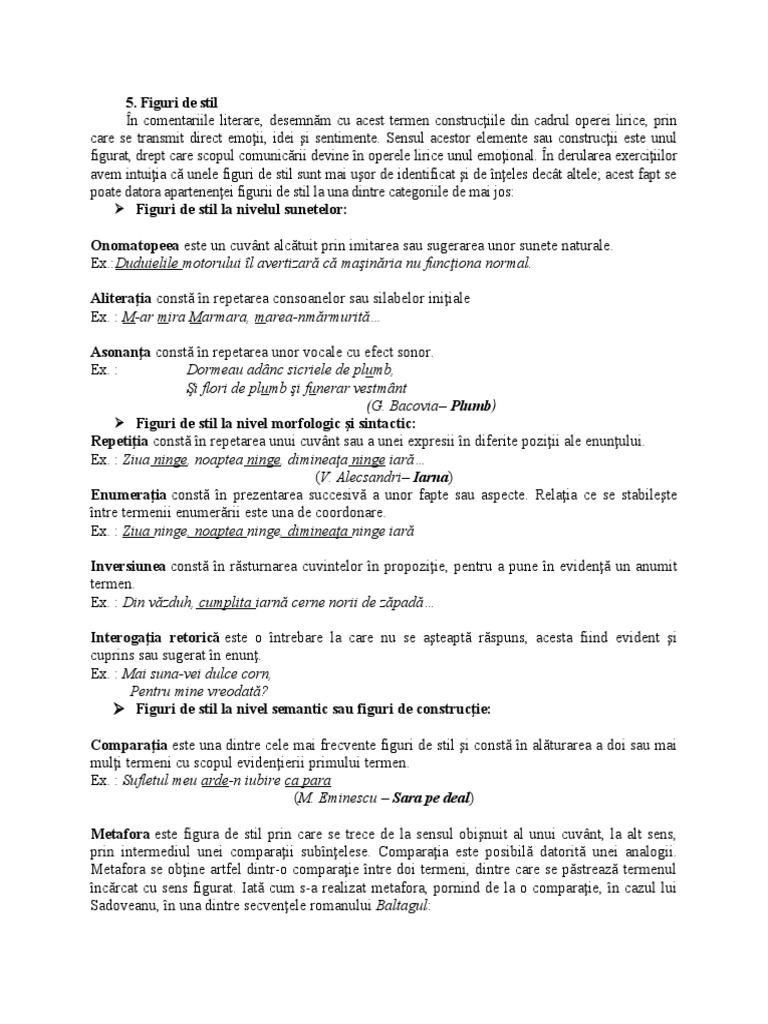 Figuri de Stil-1 | PDF