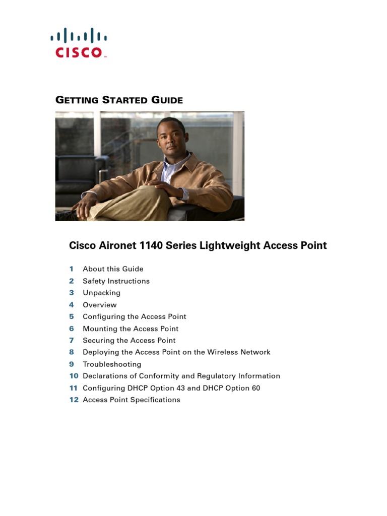 Cisco Aironet 1140 Series AP Getting Started Guide | PDF | Wireless ...