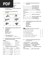 Was Were Text - Exercise | PDF