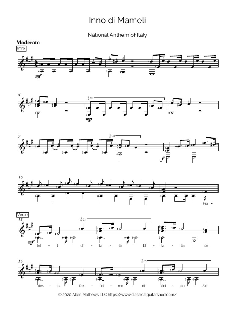 Inno Di Mameli | PDF