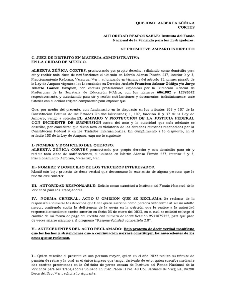 Amparo Indirecto | PDF